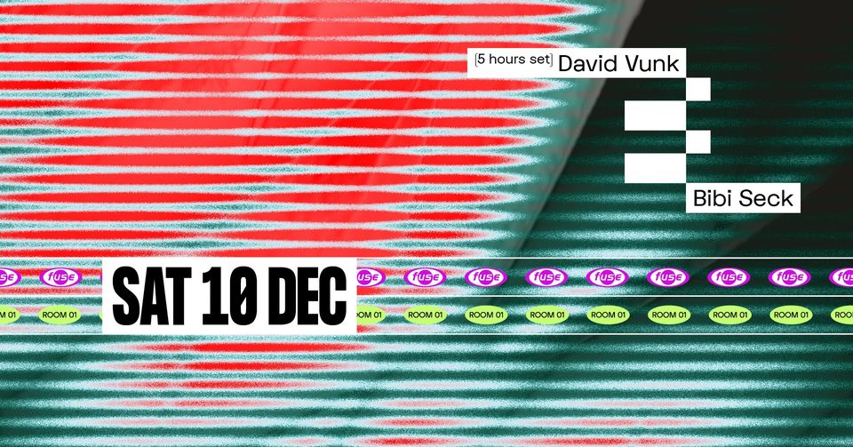 Fuse presents: David Vunk (5 hours set) - Festivals Belgie